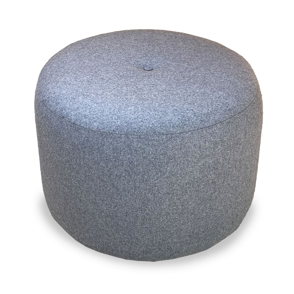 Windsor Round Footstool - Wool Plain Wolf - Forest & Fell | Country ...